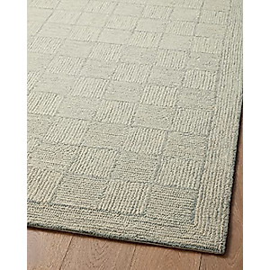 Loloi Chris Loves Julia x Francis Collection FRA-03 Silver/Sky, Contemporary 7'-9" x 9'-9" Area Rug