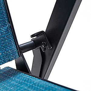 VICLLAX Folding Patio Chairs Set of 4, Portable Patio Dining Chairs Sling Back Chairs for Garden