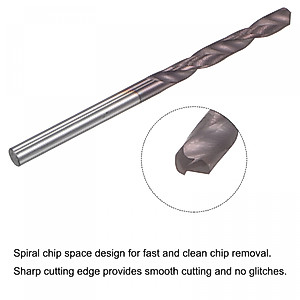 uxcell Carbide Twist Drill Bits 2.4mm, DIN K45 Tungsten Carbide AlTiSin Coated Jobber Drill Bits Straight Shank Drilling Cutter for Stainless Steel Alloy Steel