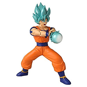 Bandai Namco - Dragon Ball Super - Super Saiyan Blue Goku, 7" Action Figure Attack Collection