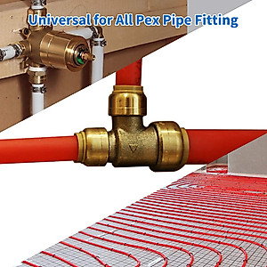 100PCS 3/4 Inch PEX Cinch Clamps Rings, 304 Stainless Steel PEX Fitting Clamps Pinch Clamps Ring Pex Crimp Rings for PEX Tubing Pipe Fitting Connections (Silver -3/4inch(100PCS))
