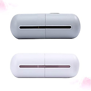 4 pcs Wall-Mounted Trash Bag Container Shape Trash Bag Garbage Bag Storage Box for Bathroom Kitchen (White + Grey)