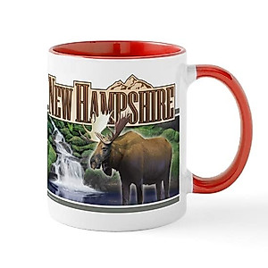 CafePress New Hampshire Moose Mug Ceramic Coffee Mug, Tea Cup 11 oz