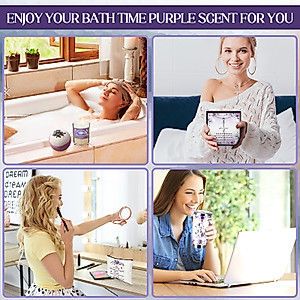 Remuuly Christian Gifts for Women Faith, Inspirational Religious Catholic Gifts for Mom Friends Sister Wife Girlfriends(Purple Flower)