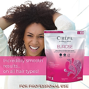Cirepil - Eurose - 800g / 28.22 oz Wax Beads Bag - All-Purpose & Unscented - Ultra Smooth & Creamy Texture - Perfect for Short Hairs