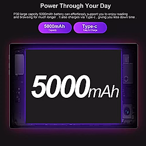 Blue Tablet, 100240V 4GB 64GB Octa Core 10. 1 Inch 10.1 Inch Tablet for Work (US Plug)