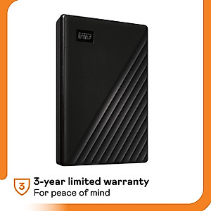 WD 1TB My Passport Portable External Hard Drive, Black - WDBYVG0010BBK-WESN (Renewed)