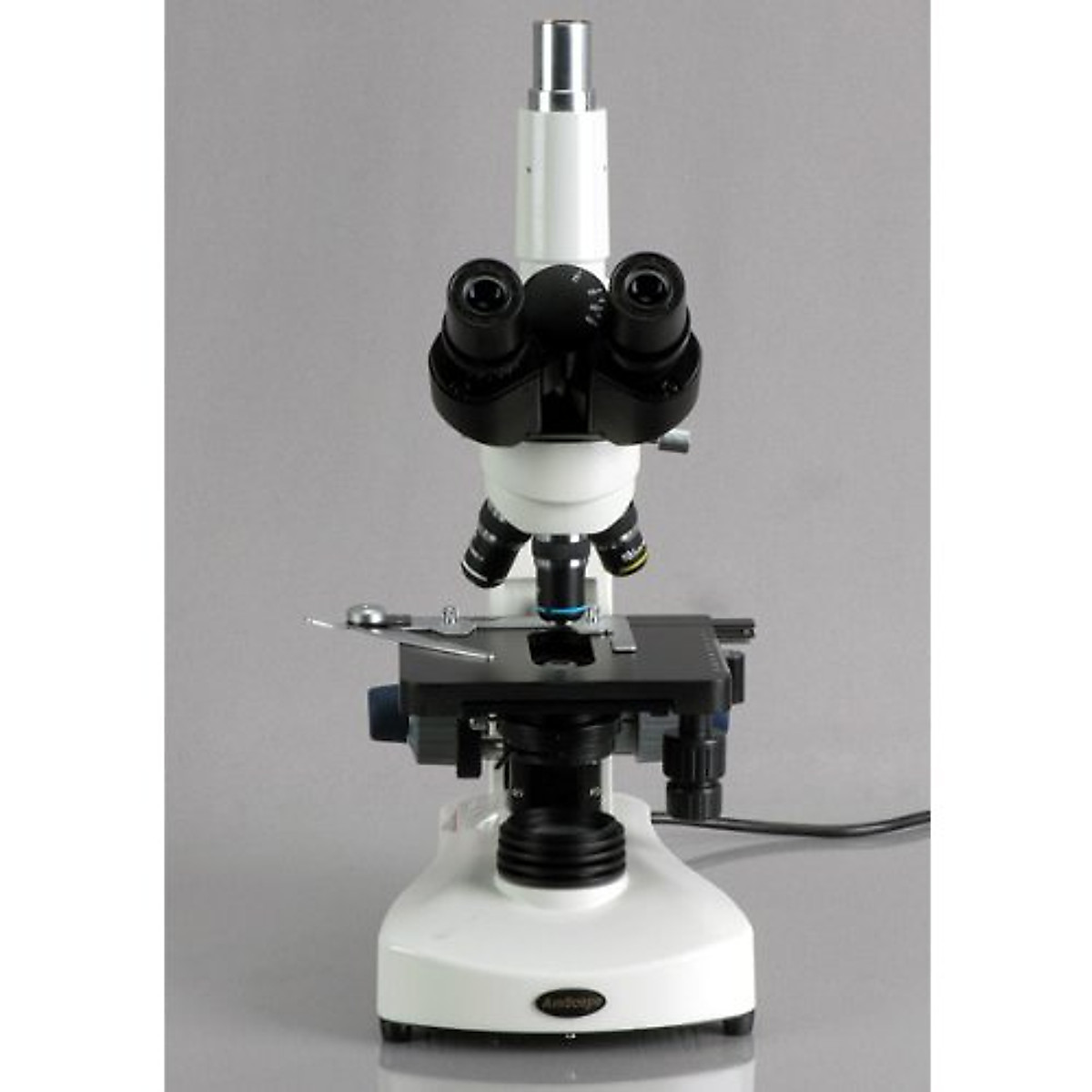 AmScope T340B-LED-5M 40X-2000X Siedentopf Trinocular Compound 3W LED Microscope + 5MP Digital Camera