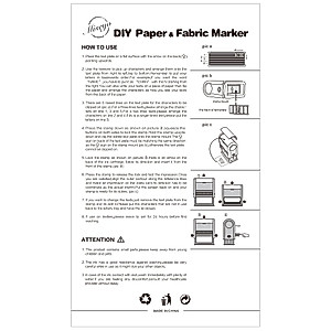 Miseyo DIY Self Inking Stamp Up to 3 Lines, Customized Text Clothing Label, Paper and Fabric Marker