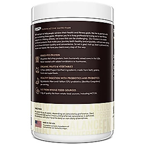 TrueFit Meal Replacement Shake Protein Powder, Grass Fed Whey + Organic Fruits & Veggies, Keto, Fiber & Probiotics, Gluten Free