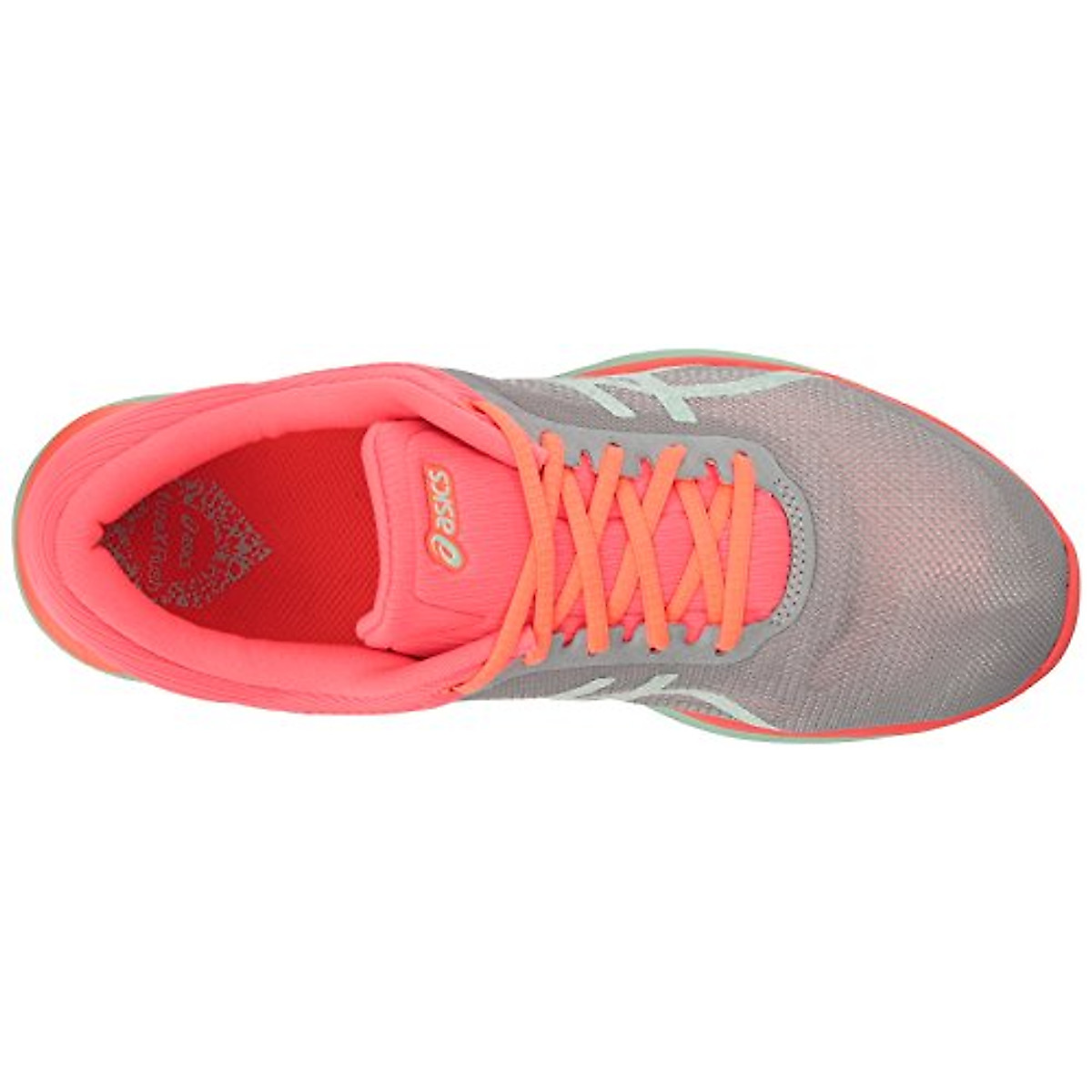 ASICS Women's Fuzex Rush Running Shoe, Mid Grey/Bay/Flash Coral, 6.5 M US