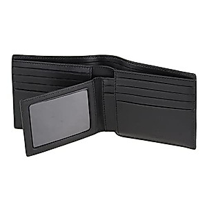 COACH COMPACT ID WALLET IN SIGNATURE CROSSGRAIN LEATHER,F75371 BLACK