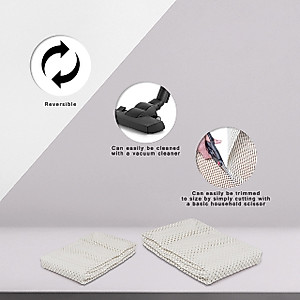 Nevlers Non Skid Rug Pad 8x10 ft | Extra Thick Rug Gripper | Premium Non Slip Rug Pads |White Runner Rug Pad |Reversible Area Rug Pad Gripper | Anti Slip Rug Pad |Customizable Rug Mats for Under Rugs