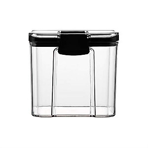 Airtight Food Storage Container with Lids - BPA Free Clear Plastic Kitchen and Pantry Organization Canisters, Dry-Food-Storage Containers Set For Flour, Cereal, Sugar, Coffee, Rice, Nuts, Etc