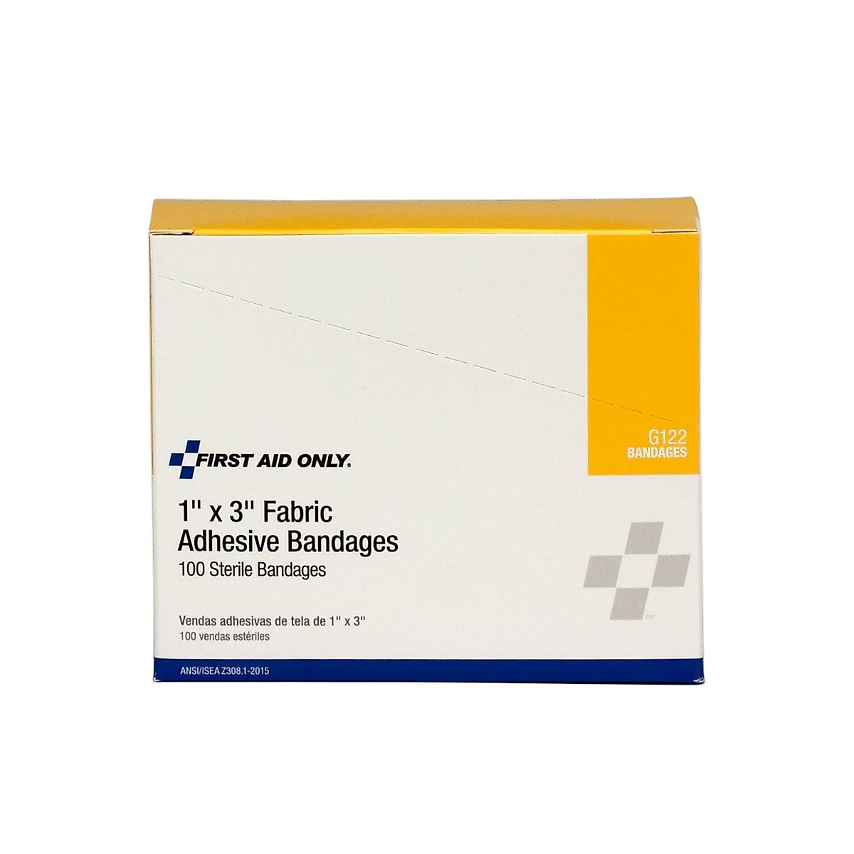 First Aid Only G122 Fabric Bandage, 100 Count, 1 X 3 Inch