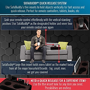 Sofa Buddy - Convenient Couch Cup Holder, Couch Caddy, Sofa Cup Holder. The Perfect Couch Accessory and Remote Control Holder