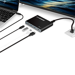 j5create USB-C Travel Dock with PD 65W Power Supply - for Travel or Business Trip - Charging Adapter Hub with 4K HDMI, USB-A x 2 - for MacBook Air/Pro 13, Surface Pro, and USB-C Laptop (JCDP392)