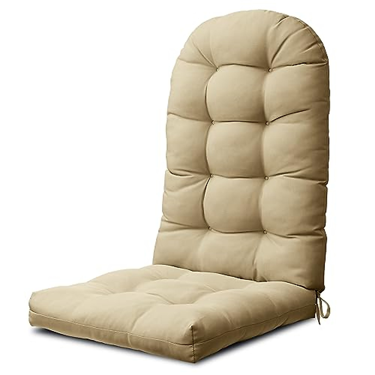 YEFU Adirondack Chair Cushion, Rocking Chair Cushions High Back, Thickened Patio Chair Pad for Indoor and Outdoor, 49x20x5 Inch, Light Brown