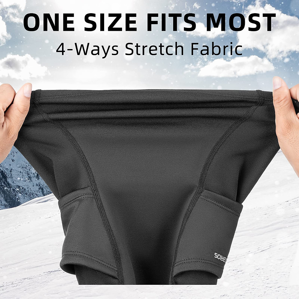 ROCKBROS Ski Mask Balaclava for Men Cold Weather Scarf Windproof Thermal Winter Women Neck Warmer Hood for Cycling Hiking