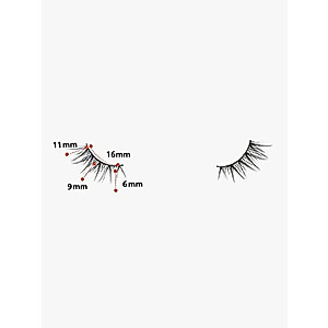 GMAGICTOBO Natural Half Lashes Short False Eyelashes Wispy Lashes Pack Cat Eye 3D Faux Mink Lashes 7 Pairs Multipack