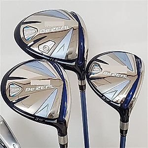 ENEMO Women Compatible with Honma BeZEAL 535 Golf Clubs Set Driver Fairway Woods Iron Set Putter L-Flex Graphite Shaft Head Cover Includedhonma 535