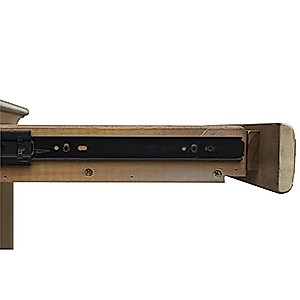 BOWERY HILL Wood Computer Desk in Cream Puff/Walnut Brown Finish