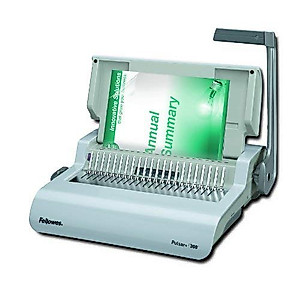 FELLOWES 5006801 Pulsar+ Manual Comb Binding Machine with Binding Starter Kit