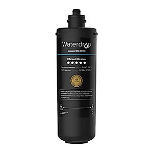 Waterdrop RF10 Replacement Filter Cartridge for 10UA/10UB Under Sink Water Filter, Reduces Lead, Chlorine, Bad Taste & Odor, NSF/ANSI 42 Certified, 8K Gallons High Capacity