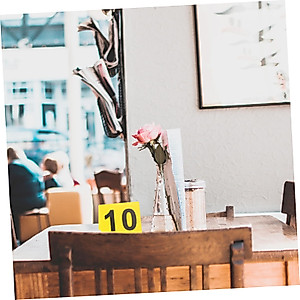 Parliky 20Pcs Reusable Acrylic Markers for Restaurants Events and Parties Table Evidence Markers for Order Identification and Organization