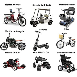 BaYte E-Bike Battery 36V 10Ah 10S3P Replacement Lithium Battery Built-in BMS for 150W 350W 500W Motor Electric Motorcycle Scooter with Charger