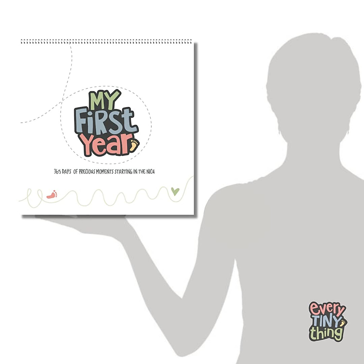 My First Year - A NICU Baby Calendar with NICU Milestone Stickers to celebrate 365 days of precious memories starting in the Neonatal Intensive Care Unit (12x12)