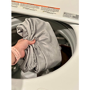 Stay Put Changing Pad Cover Protector Ultra Soft Minky Plush Changing Table Covers Breathable Changing Table Sheets Wipeable Changing Pad Covers (Gray) Mom's Choice Award Winner