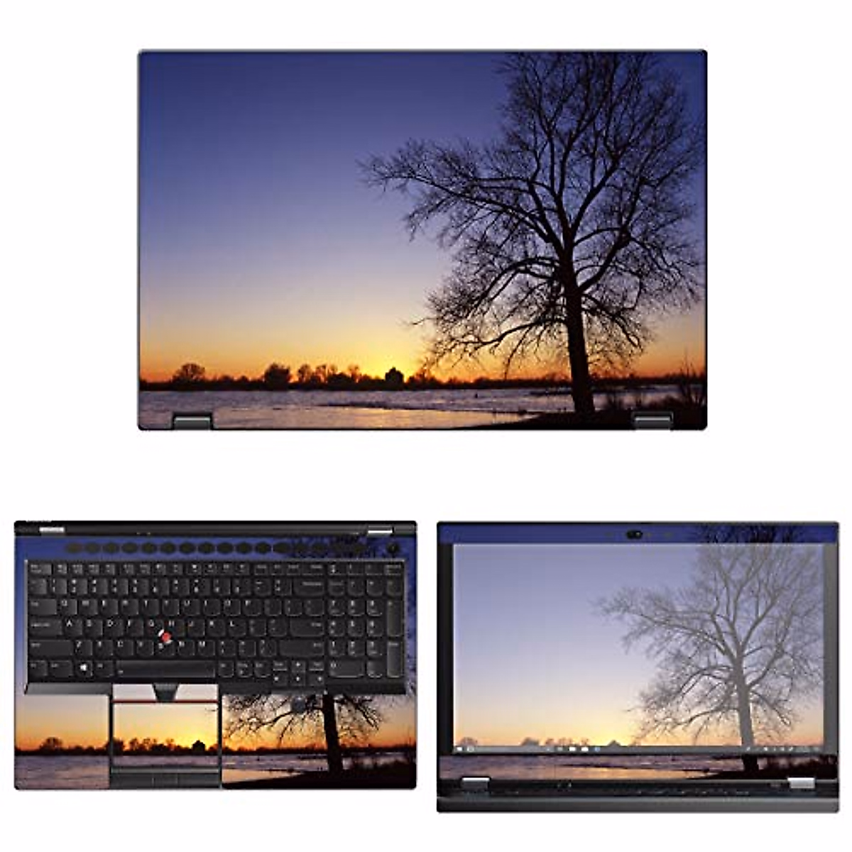Decalrus - Protective Decal Sunset Skin Sticker for Lenovo ThinkPad P53 (15.6" Screen) case Cover wrap LEthnkpd15_P53-84