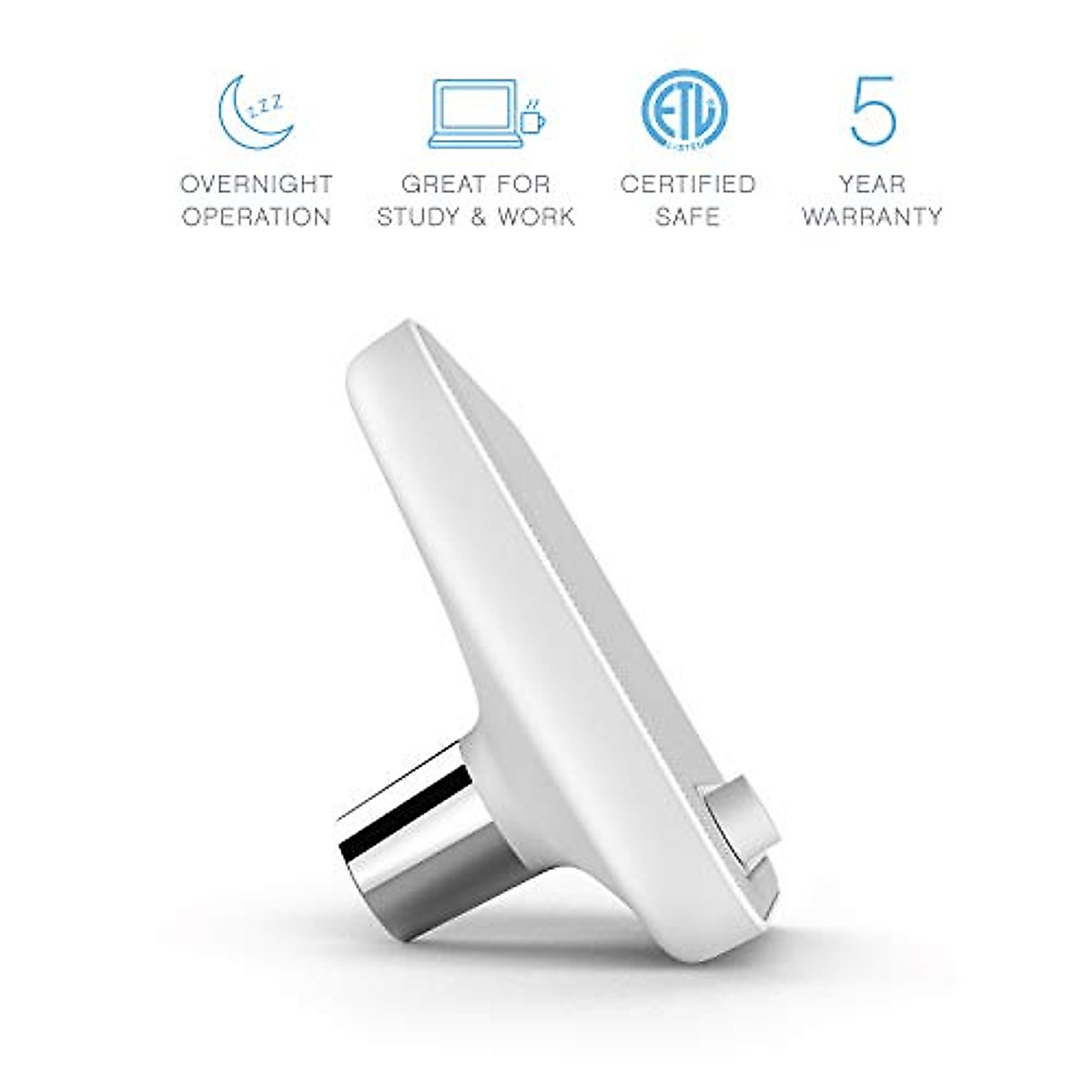 Pure Enrichment® WAVE™ Premium Sleep Therapy Sound Machine with USB Charger - Seamless Looping with 6 Soothing All-Natural Sounds, & Auto-Off Timer - Easily Portable for Travel (White) Patented Design