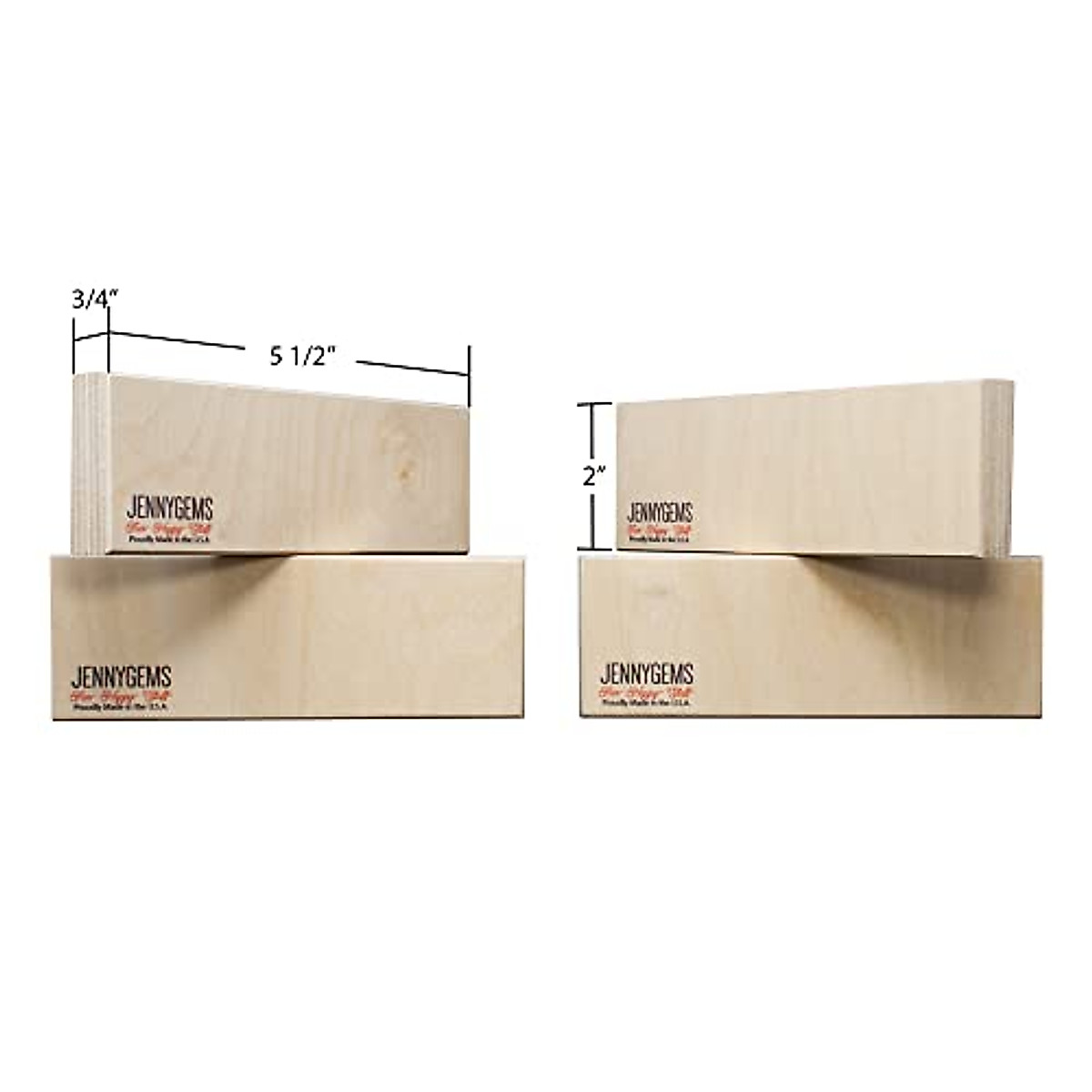 JennyGems Relax Soak Unwind Breathe Wooden Block Signs, Farmhouse Wood Sign Set, Black and White Bathroom Decor, Made in USA