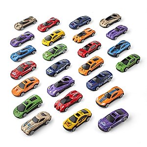 Fast Lane Diecast Toy Car Set, for Ages 3-8, 25 Cars