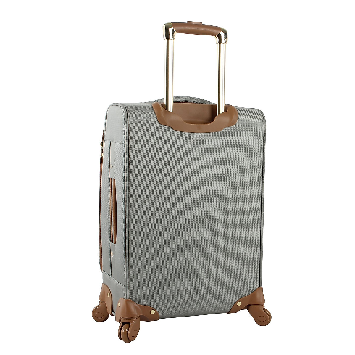 Steve Madden Unisex-Adult (Luggage only) Carry on Bag with Spinner Wheels, Harlo Gray, 21.5 inches