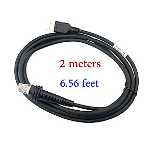 VOTTAN MS1690 Focus MS1890 MS9520 MK9540 MS9590i USB A to RJ45 USB Cable for Honeywell MS Series Barcode Scanner (2M / 6FT Flatted USB Port)