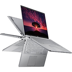 ASUS ZenBook 2 in 1 Convertible Business Laptop, 15.6” FHD Touchscreen, AMD Ryzen 7 5700U, Windows 11 Pro, 8GB RAM 256GB SSD, GeForce MX450, Backlit & Full-Size Keyboard, Long Battery Life, Durlyfish