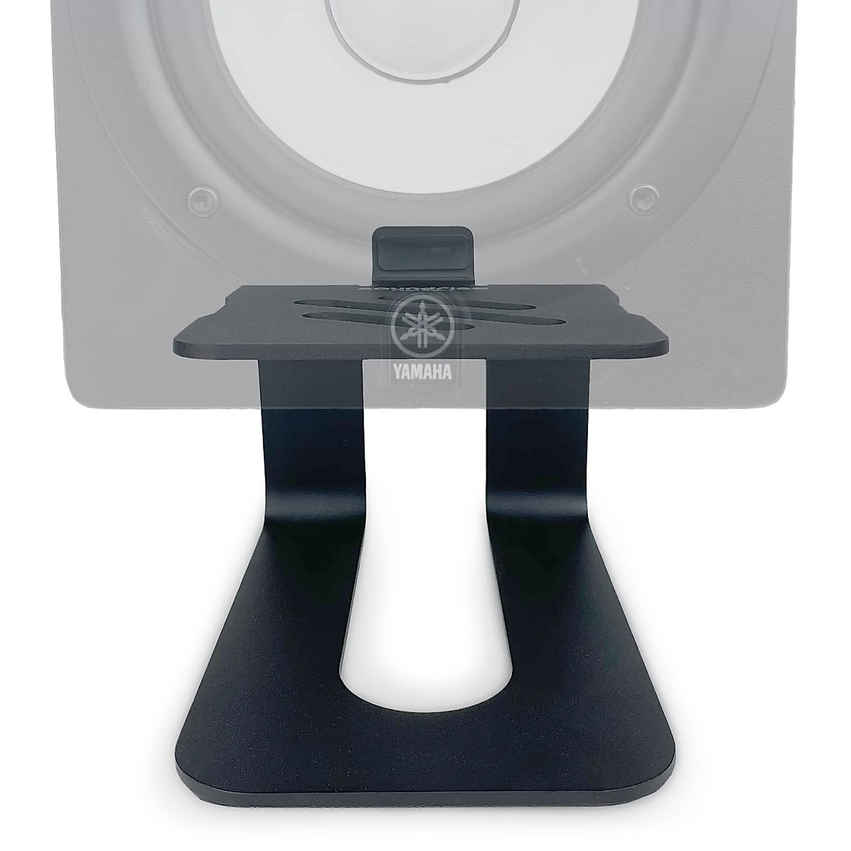 Soundrise PRO5 Studio Monitor Stands - Pair, Black, Desktop/Table, Heavy Duty, for Bookshelf Speakers, Sonos Play Five, Yamaha HS5 - Decouples, Dampens Vibration - Made in USA