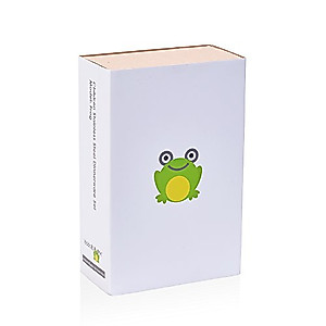 Kiddobloom Children Stainless Steel Dinnerware Set, Frog (1 Bowl, 1 Cup, 1 Divided Plate). High grade stainless #304. Elegant Gift for Baby, Toddler, and Kids.