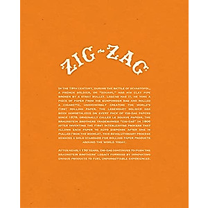 ZIG-ZAG Rolling Papers - French Orange 1 1/4 - Natural Gum Arabic - 78 MM - 32 Papers per Booklet - Choose Your Pack Size: 5, 6, 24 or 48 Booklets - Premium Quality Papers for Smooth and Even Burn (5 Packs)