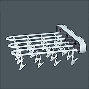 N/A Folding Multifunctional Clothes Rack Wardrobe Storage Rack Space Saving Clothes Rack (Color : D, Size