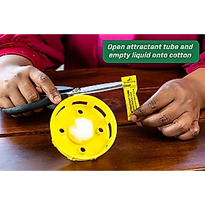 RESCUE Non-Toxic Reusable Yellowjacket Trap and 2 Week Refills, 2 Pack