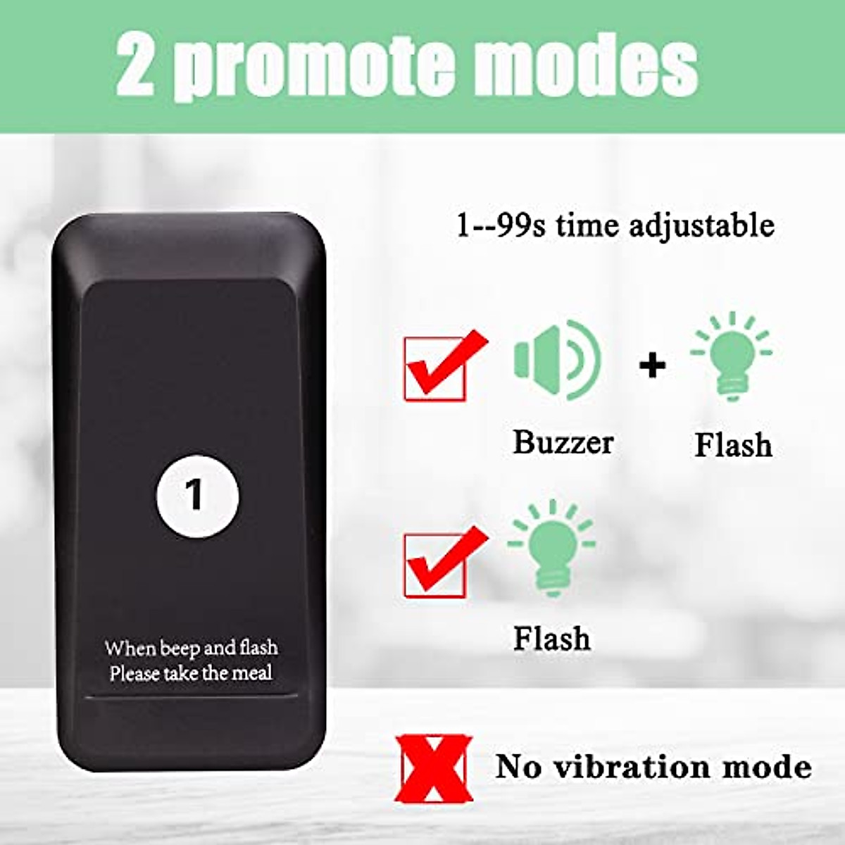 Retekess TD157 Restaurant Pager,Pagers for Restaurants,Touch Keyboard,Only Flash Modes,16 Pagers for Food Truck,Clinic,Coffee Shop,Bar