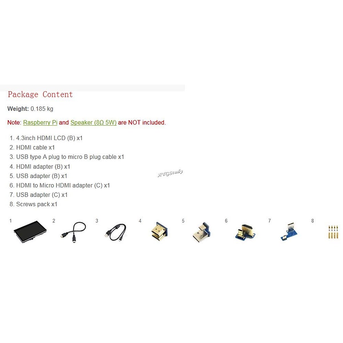 4.3inch HDMI LCD (B), IPS Screen HDMI Interface 4.3 inch 800x480 Capacitive Touch Screen Supports Multi Mini-PC Systems Raspberry Pi BB Black Banana Pi Raspbian Ubuntu Windows 10 8 7 @XYGStudy