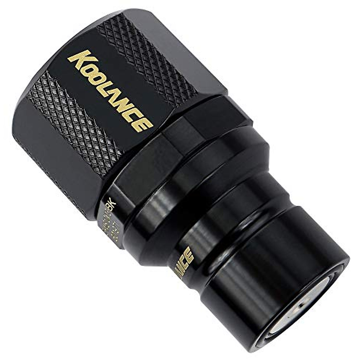 Koolance QD3-MS10X13-BK QD3 Male Quick Disconnect No-Spill Coupling, Compression for 10mm x 13mm (3/8in x 1/2in) *Black*