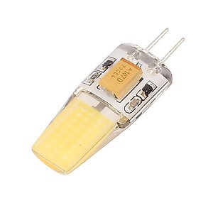 FIYA IIVVERR AC12V G4 1508 COB LED Corn Light Bulb Silicone Lamp Sapphire Filament Cool White (AC12V G4 1508 COB LED Bombilla de luz de maíz Lámpara de silicona Zafiro Filamento frío