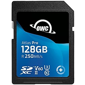 OWC Atlas Pro 128GB SDXC UHS-II V60 Media Card