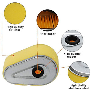 SaferCCTV 2 Pack Air Filter Combo Compatible with Kawasaki FC150V Compatible with John Deere M79451 Kawasaki 11013-2118 11013-2120 11013-2175